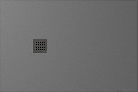 Polysan Polysan, TRENECA sprchová vanička z litého mramoru s možností úpravy rozměru 120x80cm, šedá matná, 84302.31