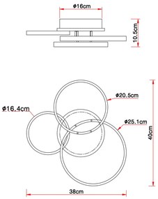 GLOBO SID 67273-30 Stropní svítidlo