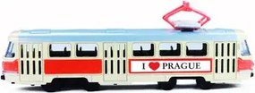 RAPPA Kovová česká retro tramvaj 16 cm PRAGUE / od 3 let