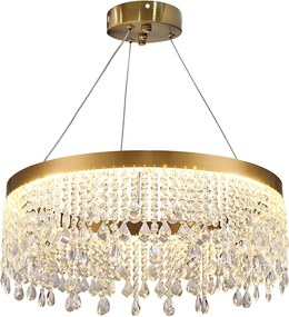Toolight Toolight, LED stropní osvětlení 60cm, 24W, 4000K, APP1731-1CP, zlatá, OSW-04342
