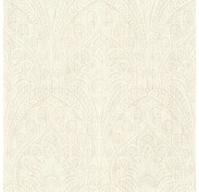 Vliesová tapeta béžovo-bílý zámecký vzor 746310 / Tapety na zeď Indian style (0,53 x 10,05 m) Rasch