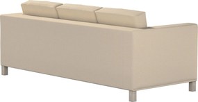 Potah na pohovku IKEA  Karlanda 3-místná nerozkládací, krátký barva béžová látka pletený vzor