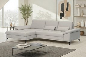 XXXLutz ROHOVÁ SEDAČKA, kůže, světle šedá Sit & More - Sedací soupravy - 000144039719