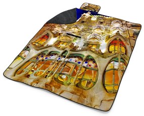 Sablio Plážová deka Barcelona Gaudi Casa Batllo 1: 200x140 cm