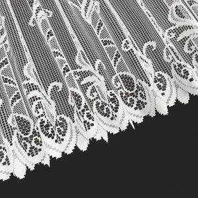 Vitrážová žakárová záclona bílá 40,90 cm 212 Ervi metráž