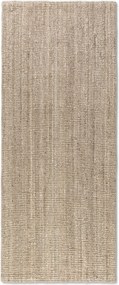 Hanse Home, Běhoun Bouclé Jute 105973 Ivory White, 80x200, béžová, chodba / předsíň