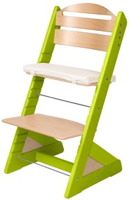 Jitro Dětská rostoucí židle Plus barevná Sv. zelená + přírodní
