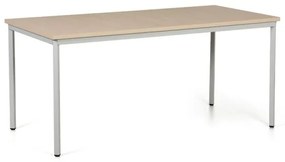 Jídelní stůl TRIVIA, světle šedá konstrukce, 1600 x 800 mm, bříza