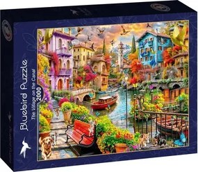BLUEBIRD Puzzle Vesnička na kanálu / 2000 dílků / 98 x 69 cm
