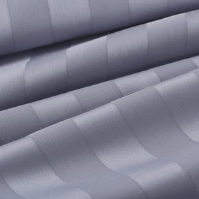 Goldea damaškový běhoun na stůl - tmavě šedé proužky se saténovým leskem 50x140 cm