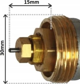 Invena Mini 2 PROV, termostatická hlavice na topné těleso M30×1,5, bílá, INV-CD-74-015-X