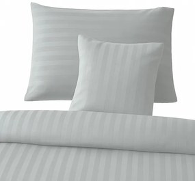 Dadka Povlak na polštář atlas grádl šedý proužek 2 cm  40x50 cm
