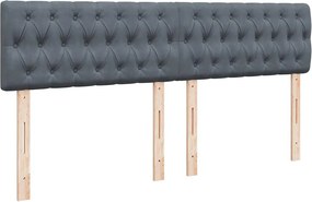 Box spring postel s matrací tmavě šedá 180x200 cm samet 3287813