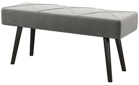 HOMCOM čalouněná lavice sametového vzhledu lavice k posteli lavice do předsíně X-vzor do 120 kg šedá 100x36x45 cm do ložnice |