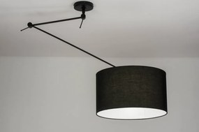 Závěsné designové černé svítidlo nad stůl Snap Light Black and Black