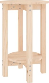 vidaXL Konferenční stolek Ø 40 x 60 cm masivní borové dřevo [822357] Barva: Černá