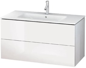 Duravit L-Cube - Umyvadlová skříňka 550x1020x481 mm, 2 zásuvky, lesklá bílá LC624202222