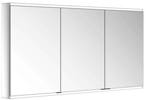 Keuco Royal Modular 2.0 - Zrcadlová skříňka s LED osvětlením, 140x70x12 cm, hliník 800311140000200