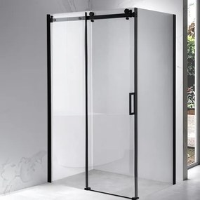 BPS-koupelny Obdélníkový sprchový kout HYD-OK14C 120x90 černá/transparent - bez vaničky