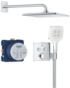 Grohe Precision SmartControl - Sprchový set s termostatem pod omítku, 31x31 cm, 3 proudy, chrom 34876000