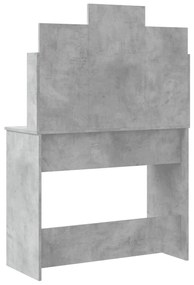 Toaletní stolek s LED osvětlením betonově šedý 96 x 40 x 142 cm - Default Title
