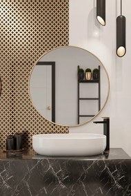 Invena Midnight, vysoká umyvadlová baterie, černá-růžové zlato, BU-35-W14-V