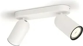 Philips Pongee bílá / Bodové svítidlo / 2x GU10 / 5,5W / bez zdroje /