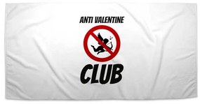 Sablio Ručník Anti Valentine Club - 50x100 cm
