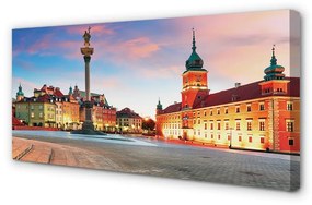Obrazy na plátně Sunrise Varšava Staré Město 100x50 cm