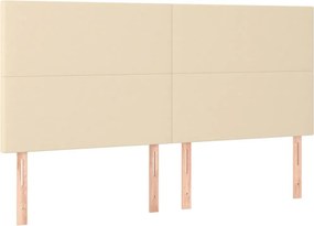 Box spring postel s matrací krémová 180x200 cm textil 3136458