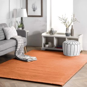 Tutumi Rabbit, hedvábný vysoký koberec 230x160x3 cm, červená cihla, SHG-08803
