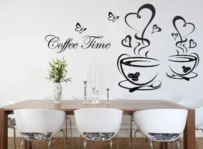 Nálepka do kuchyně čas na kávu 100 x 200 cm
