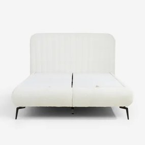 Postel boxspring VALO bílá 140x200