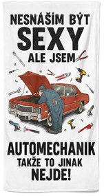 Osuška Sexy automechanik (Velikost osušky: 100x170cm)