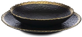 Keramická sada talířů Kati Black Gold 8ks