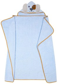 Dětská osuška s kapucí 120 x 100 cm Pejsek béžový