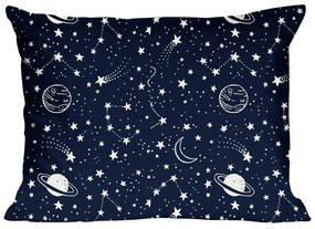 KARO Bavlněný povlak na polštář 40x60 7K souhvězdí tmavě modré planety Děti 24