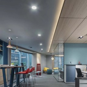 LED Solution Bílý vestavný LED panel kulatý 300mm 24W CCT Economy+ 78676