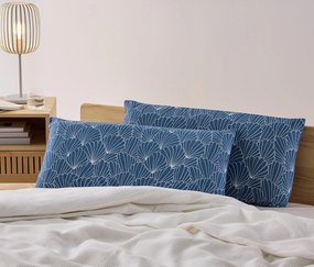 Tchibo - Povlaky na polštář z mikrovlákna, 2 ks, modrá, cca 80 x 40 cm