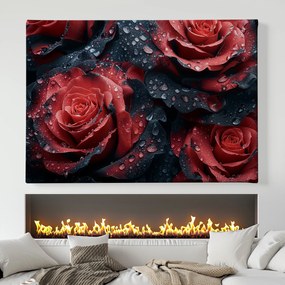Obraz na plátně - Růže, tajemní sousedé FeelHappy.cz Velikost obrazu: 60 x 40 cm