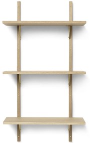 Ferm Living designové nástěnné police Sector Shelf Triple Narrow