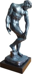 Adam – bronzová socha Rodin, stvoření člověka – umělecká dekorace