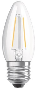 OSRAM LED žárovka E27 4,8W bílá teplá stmívat čirá