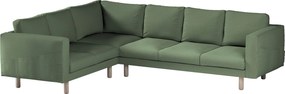 Potah na pohovku IKEA Norsborg rohová 5-místná barva zelená látka pletený vzor