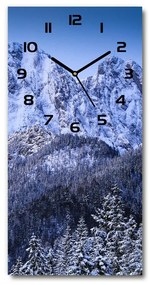 Wallmuralia Nástěnné skleněné hodiny Gievont Tatry 30x60 cm
