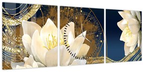 Obraz - Koláž (s hodinami) (90x30 cm)