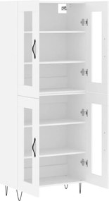Skříň highboard bílá 69,5 x 34 x 180 cm kompozitní dřevo 3198305