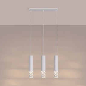 Sollux Lighting Závěsné svítidlo LIRO 3L bílé