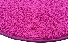 Vopi | Kusový koberec Color shaggy růžový - 200 cm kulatý