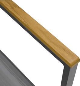 Zahradní židle šedá AZC-L1303 GREY - drobná chyba z výroby
